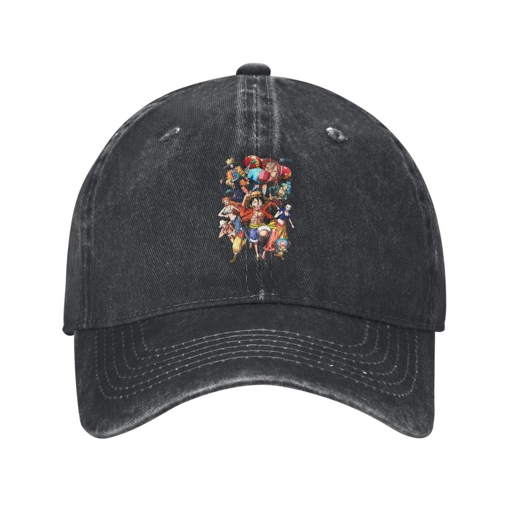 One Piece Monkey D Luffy One Pice Team Casquette Adjustable Cowboy Hat ...