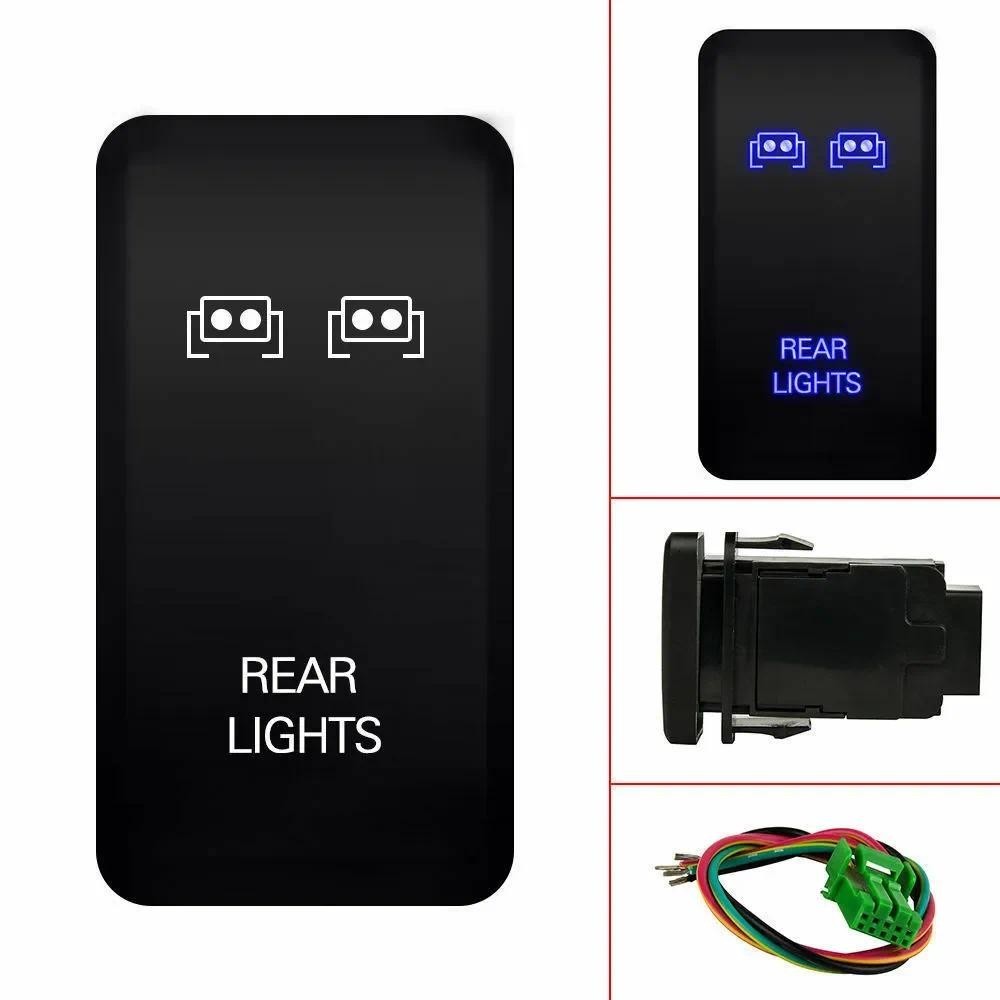 Push Switch Blue Rear Light For Toyota Hiace FJ Cruiser Tacoma 4Runner ...