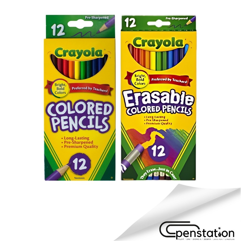 CRAYOLA Colored Pencil Erasable Colored Pencil | Shopee Philippines