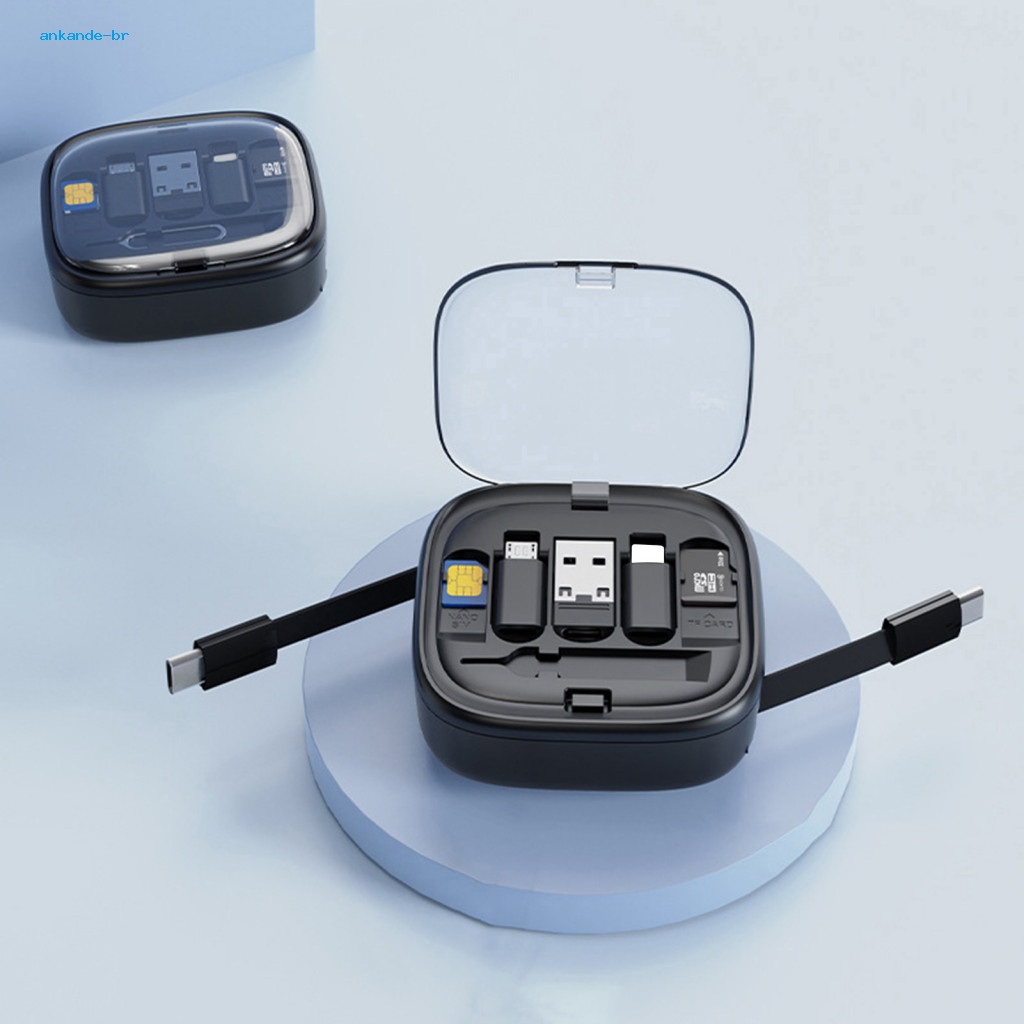 Ake- Travel Cable Adapter Box Charging Adapter Box Multi-function Usb ...