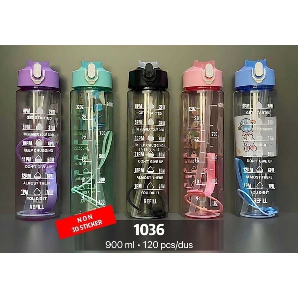 Transparent Clear Viral Bottle 900ml Capacity Viral Clear Drinking ...