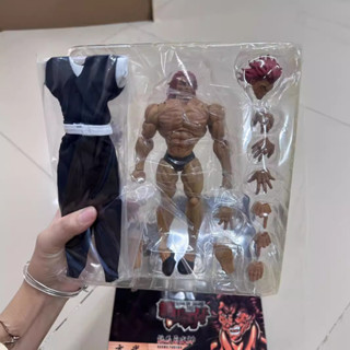 ST 1/12 Baki Grappler Action Figure Figma Storm Toys Son of Ogre Baki Hanma Yujiro Hanma Movable ...