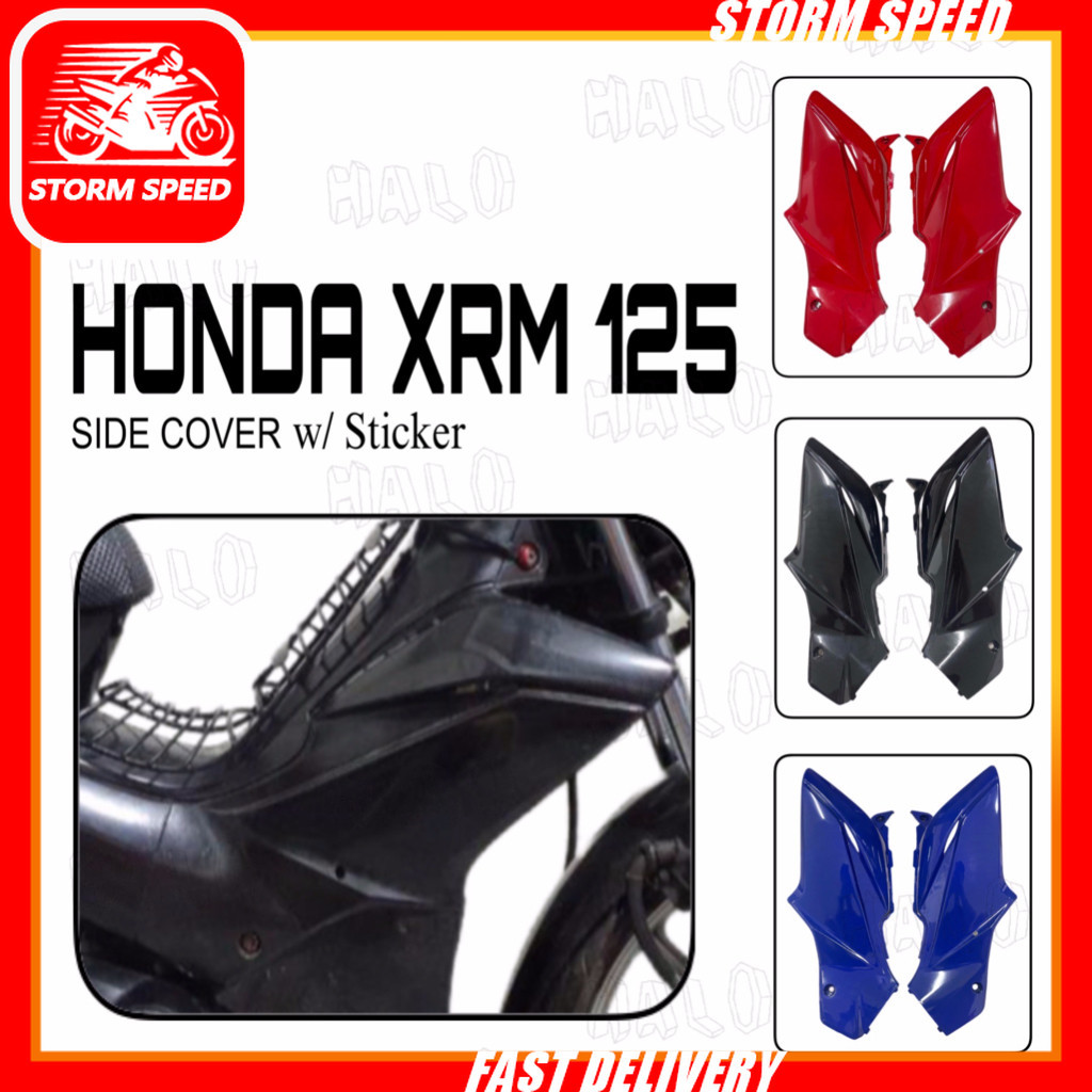 MOTORCYCLE SIDE COVER FOR XRM 125 [A9] [STORM SPEED] | Shopee Philippines