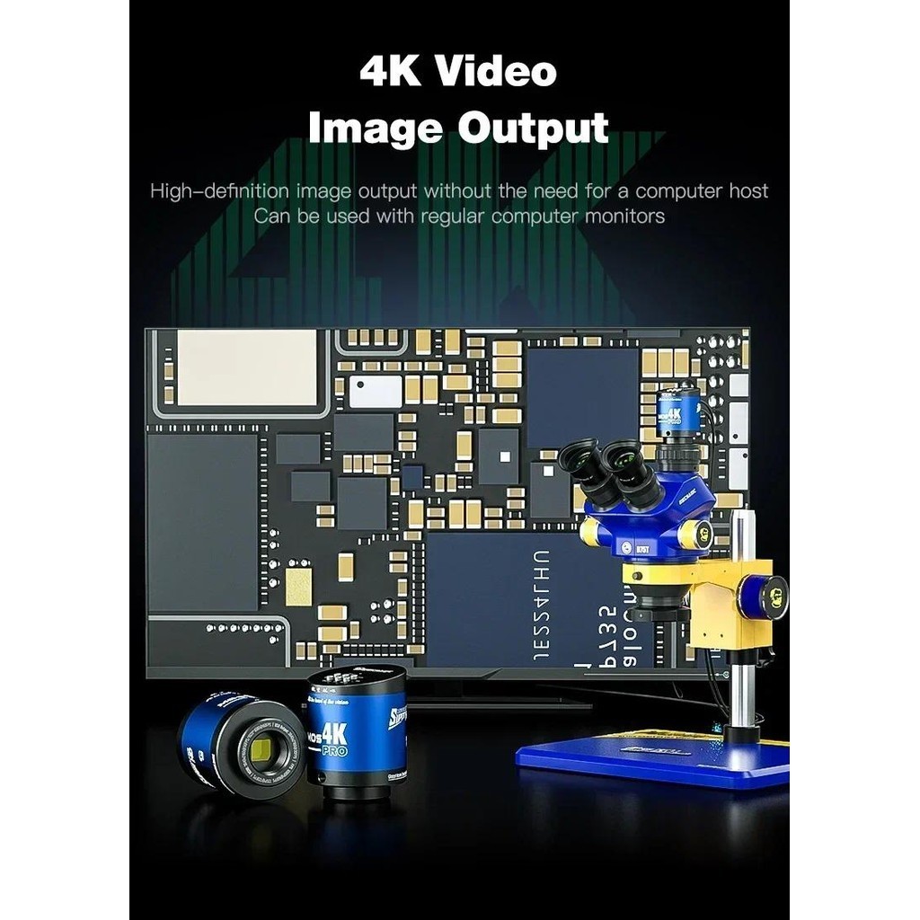 MECHANIC MOS-4K/4K Pro/510 55MP 51MP 4K Full HD Triocular Microscope ...
