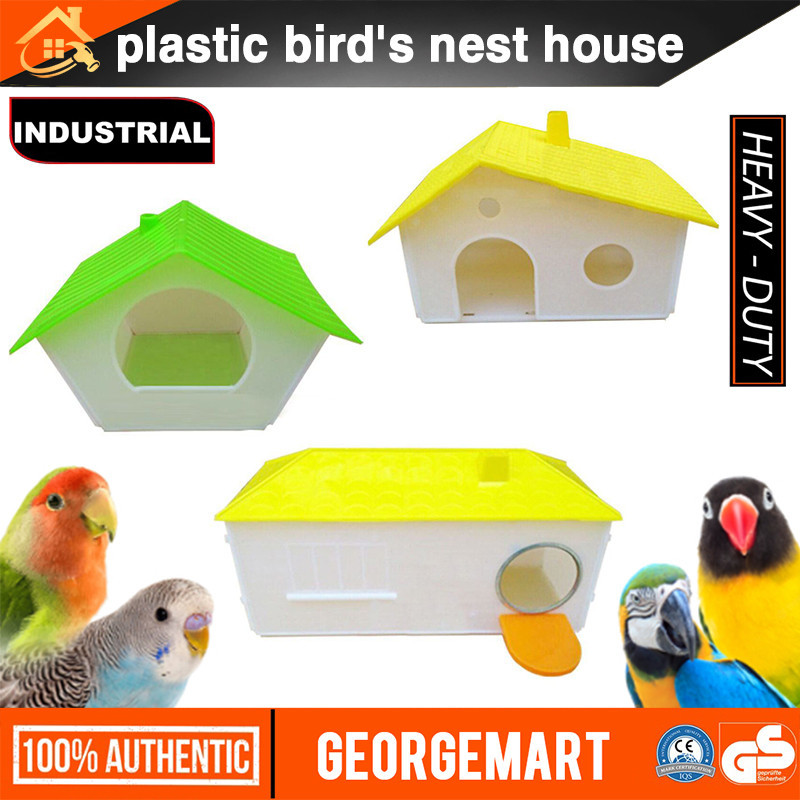Bird Nest Cage House Hatching Breeding Cave in 3 Size for Parrot ...