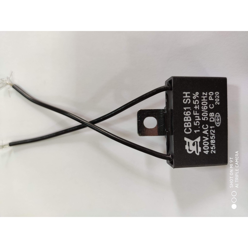 RR+＞capacitor 1.5uf 400VAC ac fan capacitor CBB61 SK electric fan parts | Shopee Philippines