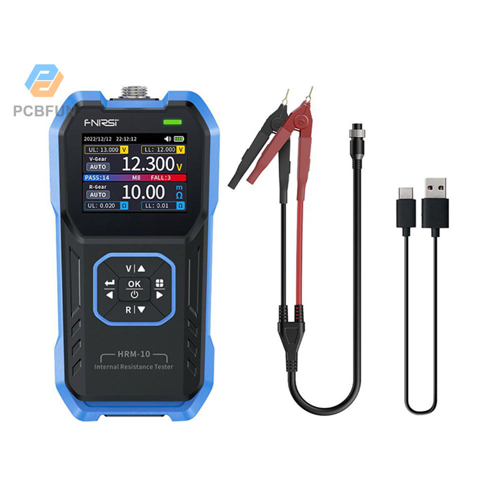 Pcbfun FNIRSI HRM-10 Battery Voltage Internal Resistance Tester 18650 ...
