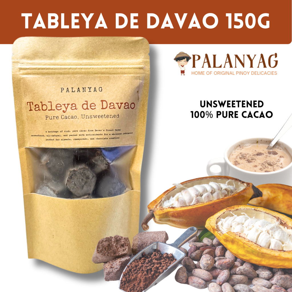 Palanyag Tableya de Davao 150g – 100% Pure Cacao Unsweetened Chocolate Discs Tsokolate ...