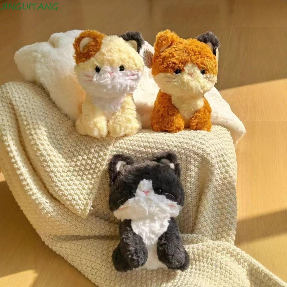 JINGUITANG Simulation Cat Plush Toys, PP Cotton Soft Stuffed Animals ...