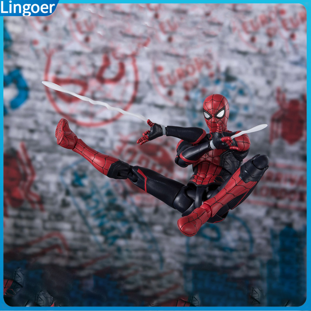 Lingoer| Spider Men Figurine Lovely Movable Joints The Avengers Spider ...