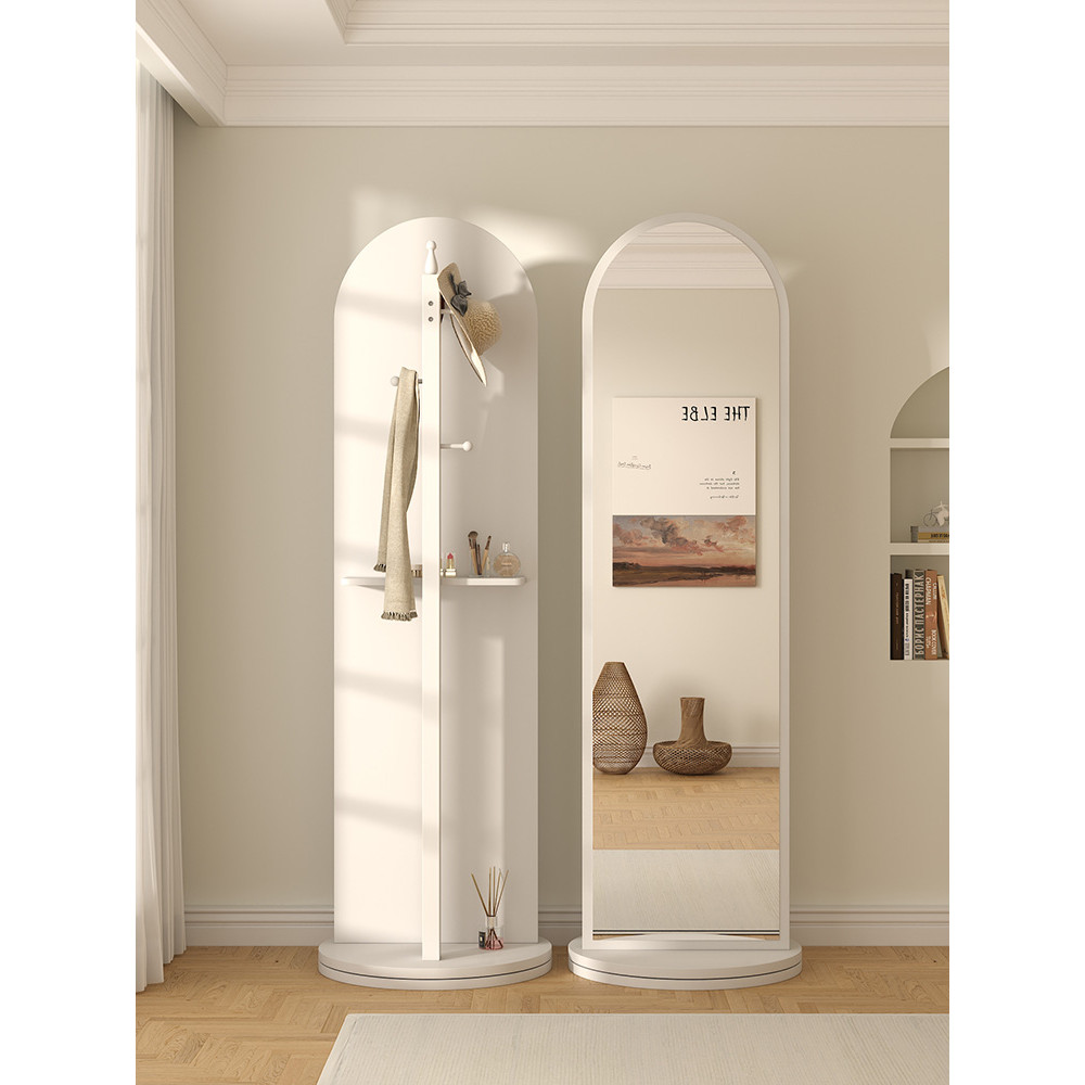 Rotating Full-Length Mirror Dressing Floor Mirror with Integrated ...