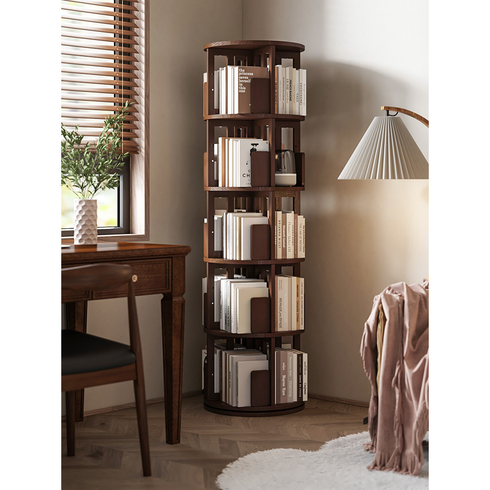 Rotating Bookshelf360Dushu Cabinet Children's Round Storage Rack Floor ...