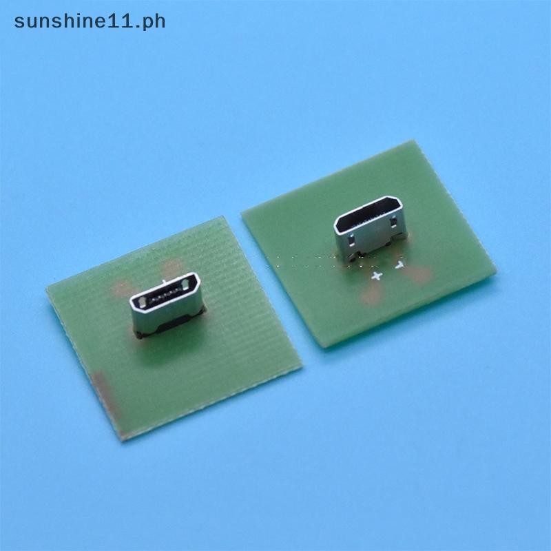 sunshine 5pcs micro usb female seat vertical USB socket in-line ...