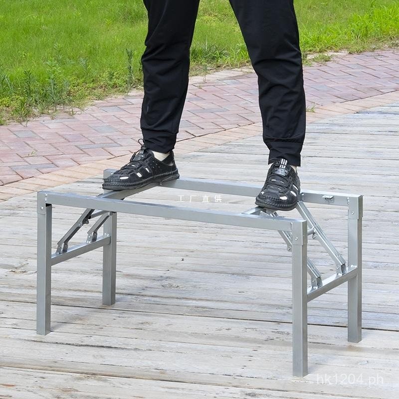 Folding Iron Table Legs Support Foldable Frame Stand Table Legs Table ...