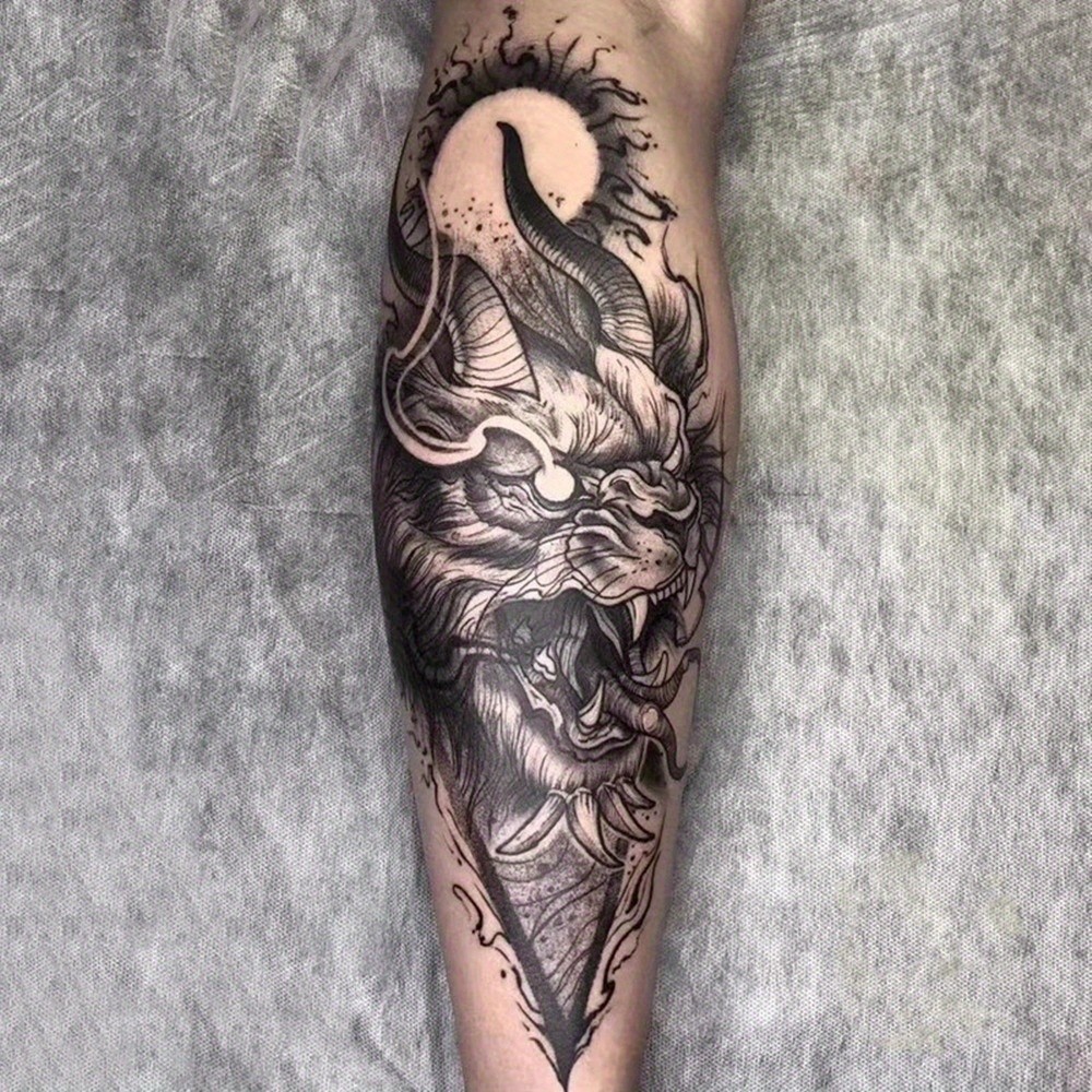 1 Sheet Pixiu Tattoo Sticker Waterproof Long Lasting Arm Party ...