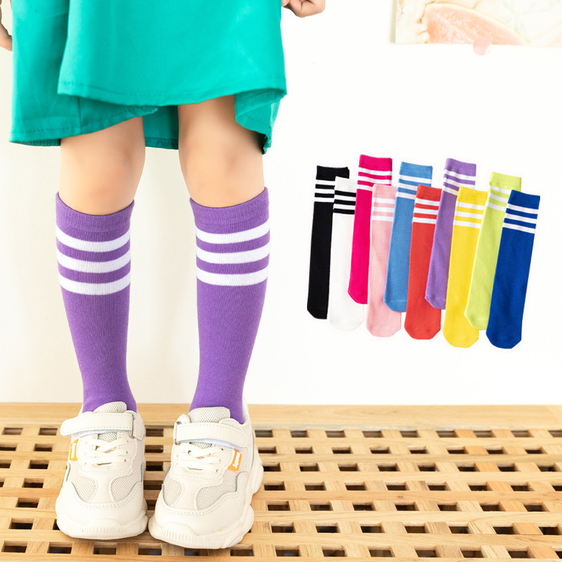Children's Socks Girl Socks Girls Stockings Cotton Bright Color Socks ...