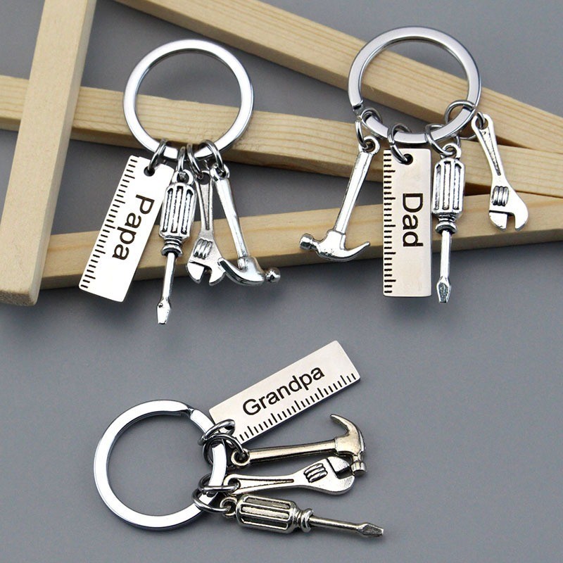 1pcs Creative Hammer Screwdriver Wrench Keychains Mini Metal Tools ...