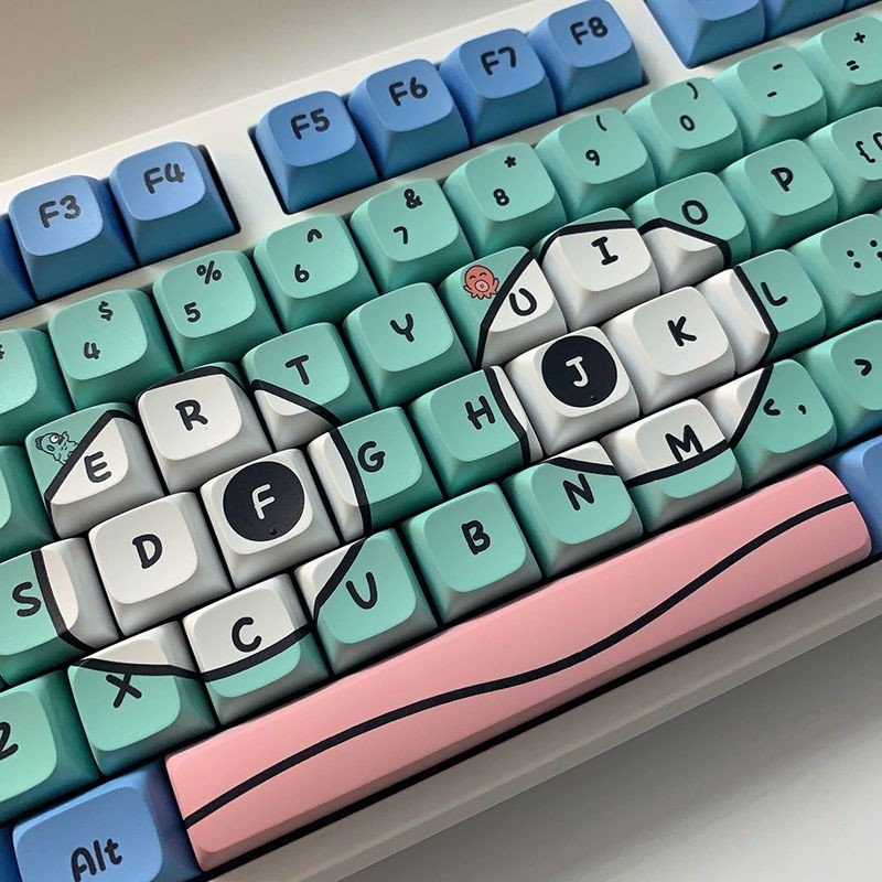 137/140 Keys Sanrio Hangyodon Keycaps XDA/MDA Profile PBT Dye ...