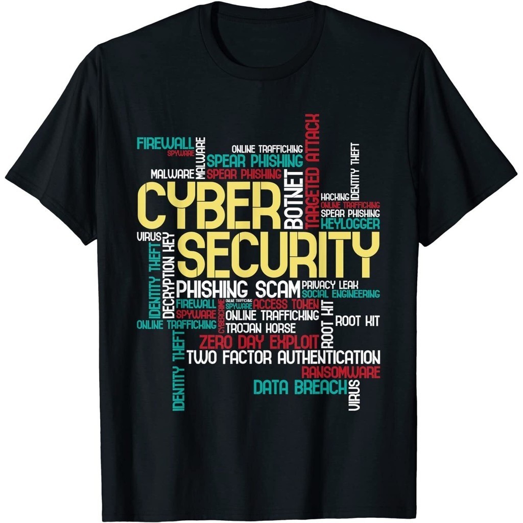 Cyber Security, Hacker It Analyst Computer Programmer T-Shirt | Shopee ...