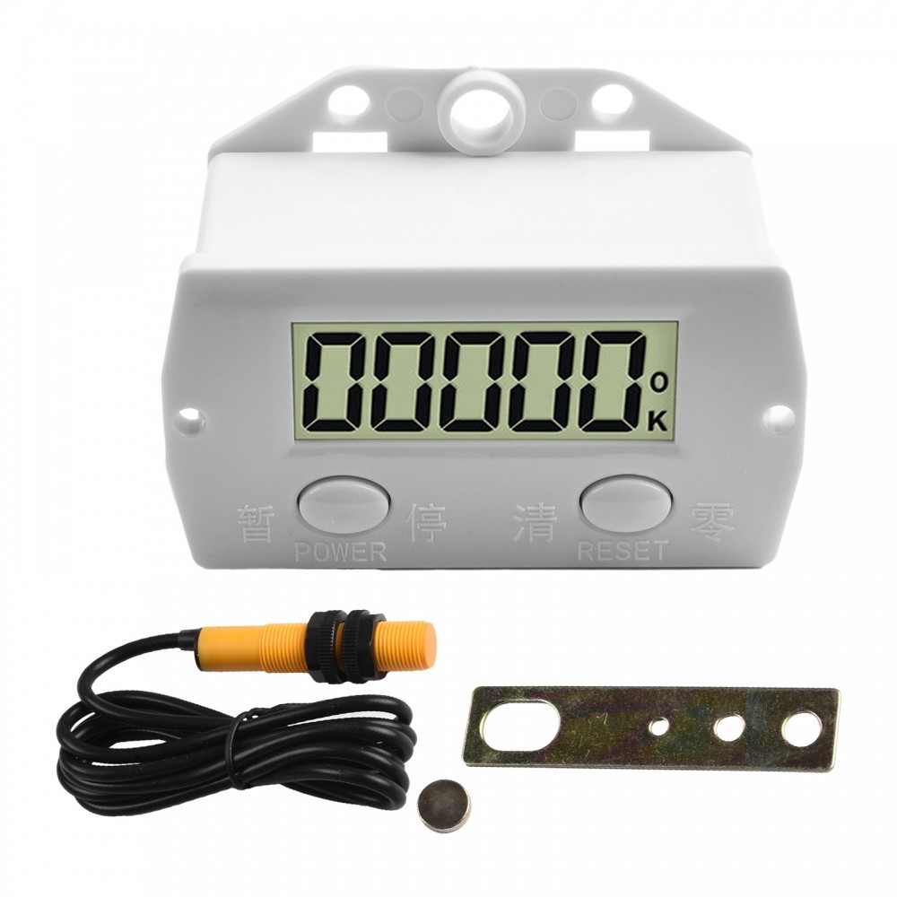Induction Counter 5 Counter Seismic Design White 1.5-AA 5 Battery 20Hz ...