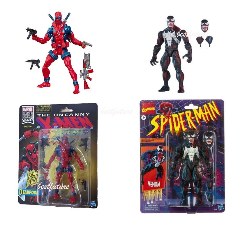 Marvel Legends Symbiote Spiderman The Uncanny Deadpool Venom Action ...