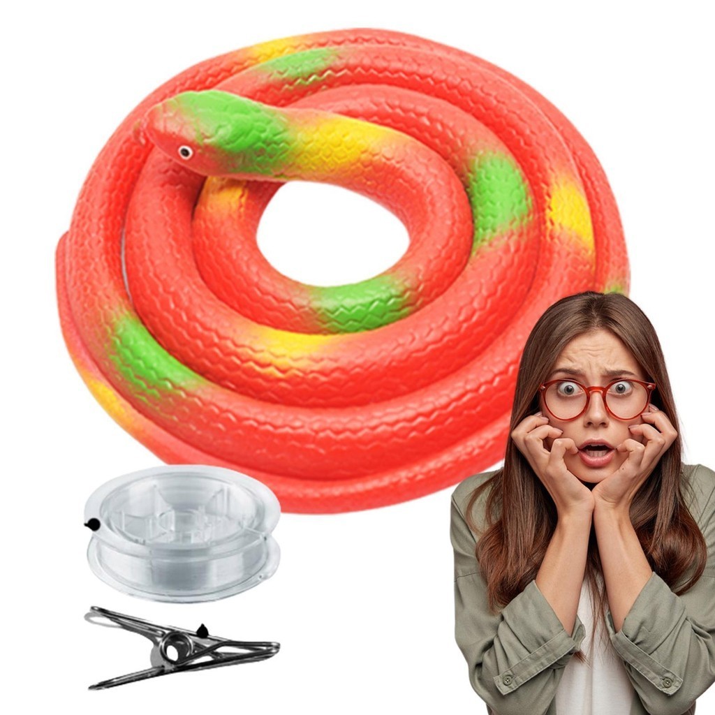 Golf Snake Prank Realistic Prank Rubber Snakes Scary Gag Gift Funny ...