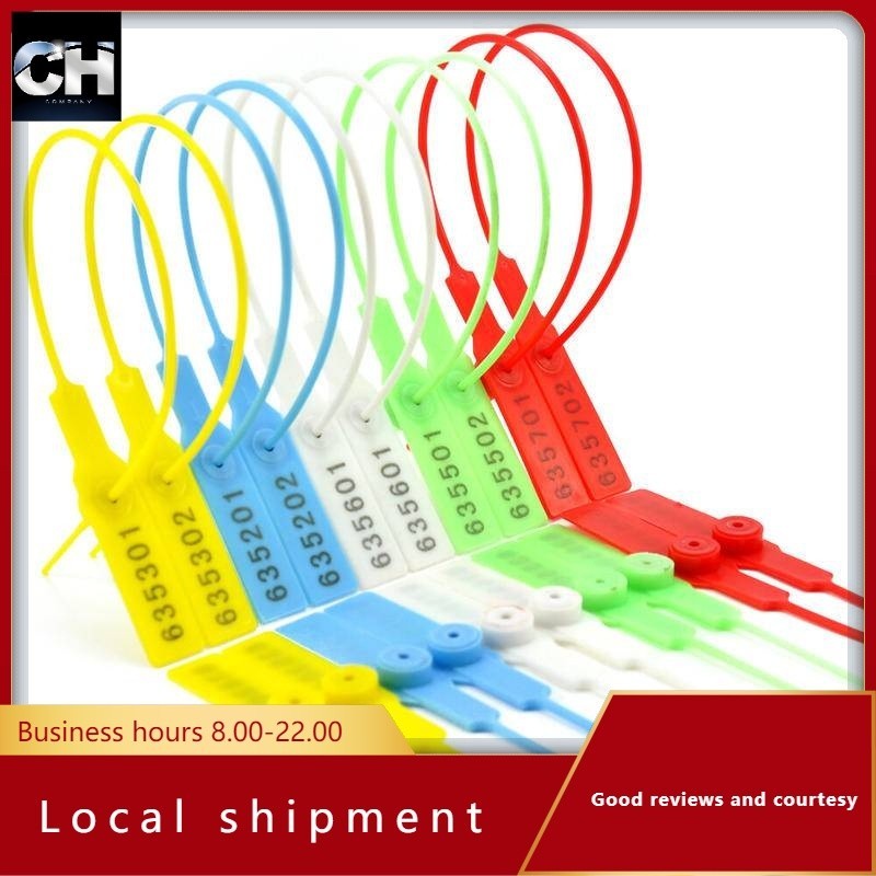 100 safety labels, plastic anti prying seals, serial number disposable ...