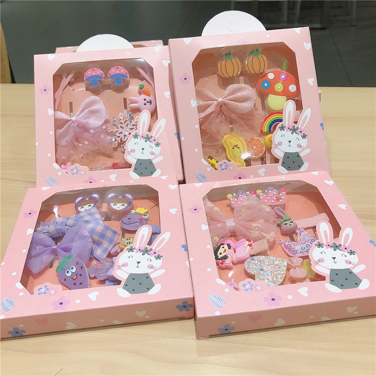 Children's Hair Accessories Set Gift Box Baby Barrettes Princess Super ...
