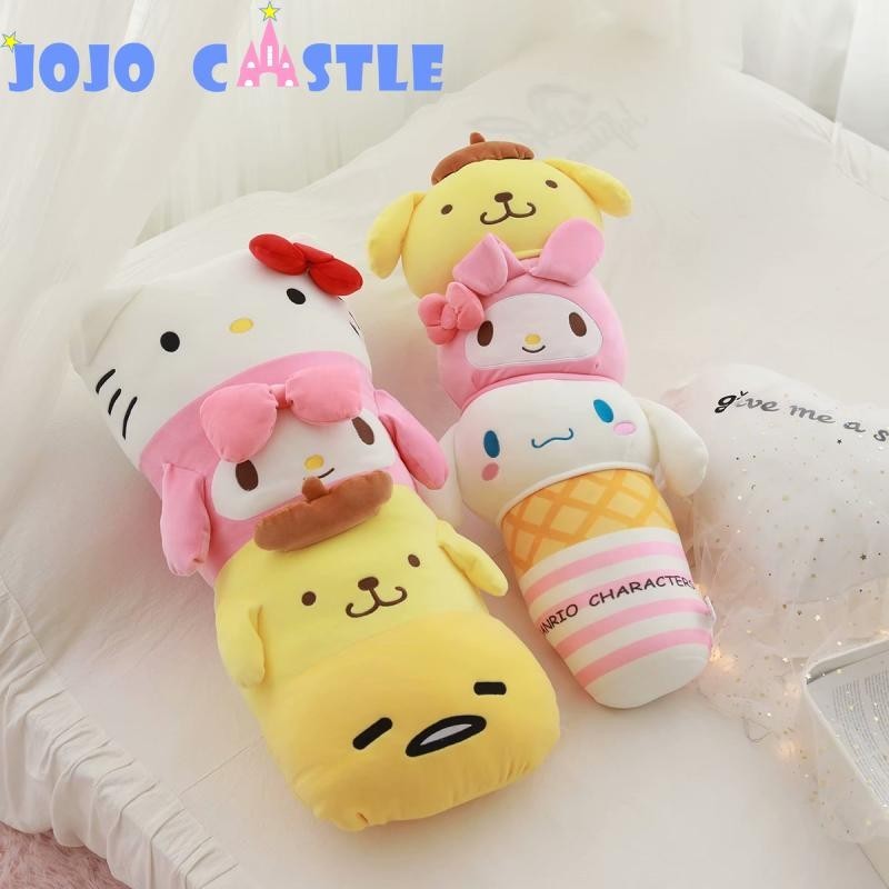 JOJO CASTLE 70cm Sanrio Long Pillow Animal Kuromi Melody Cinnamoroll ...