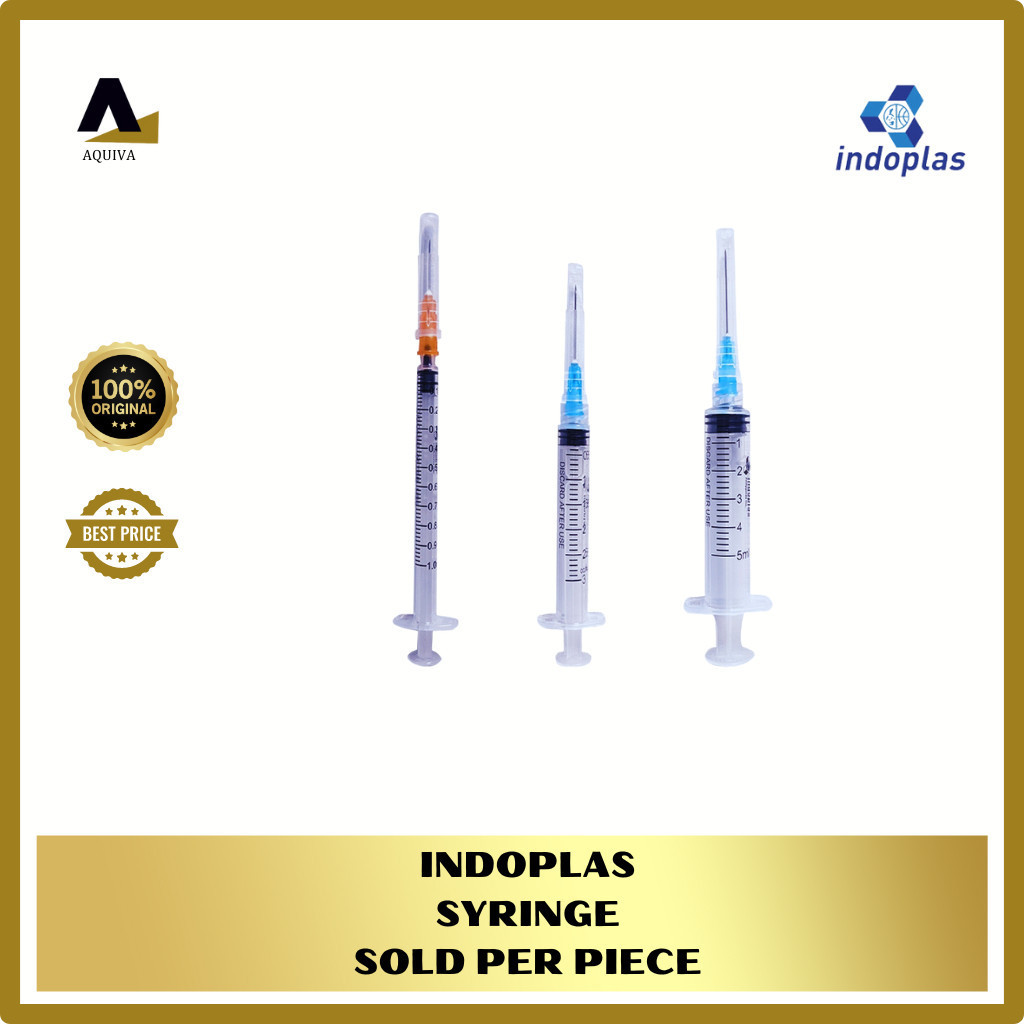 Indoplas Syringe (1cc, 3cc, 5cc, 10cc, 20cc, 50cc-no needle) Sold per ...