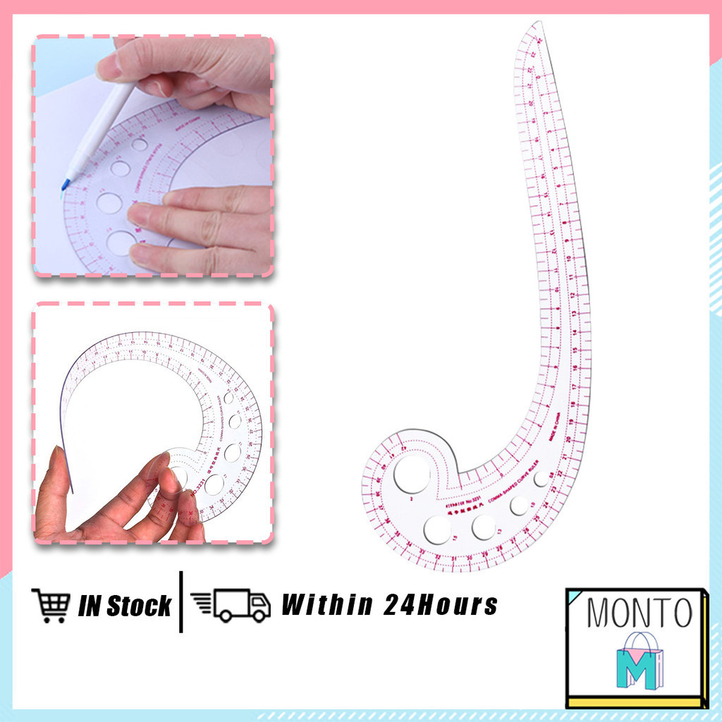 Multifunction Ruler for Sewing French Curve Sewing Pattern Comma Ruler ...
