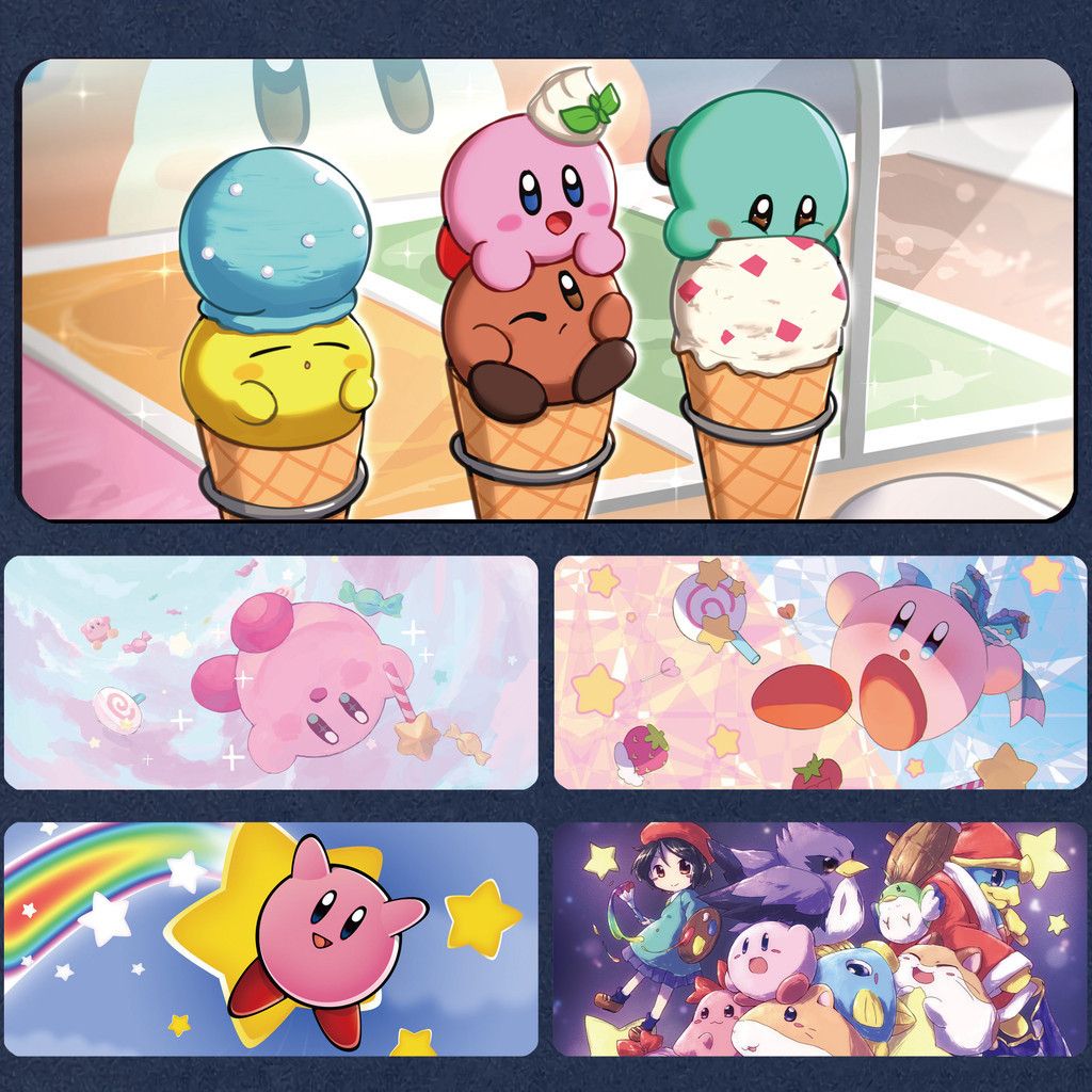 Kirby Cute Cartoon Mouse Pad Gaming Mouse Pad Laptop Keyboard Office ...