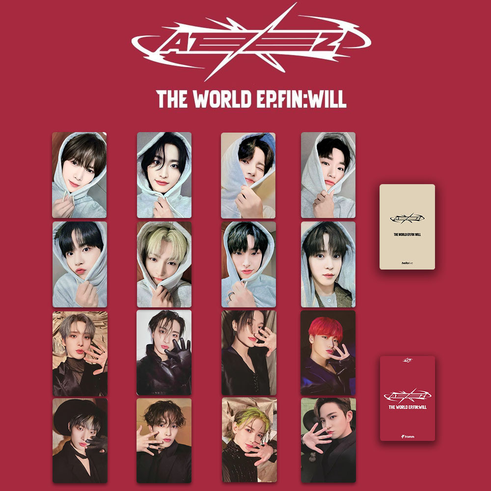 Kpop ATEEZ New Album EP FIN WILL Little Carter Dian Small Card Random ...