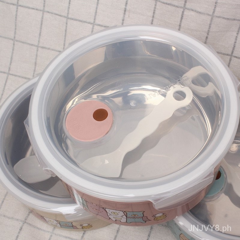 Stainless Steel Insulated Lunch Box Cartoon Japanese Double-Layer Lunch ...