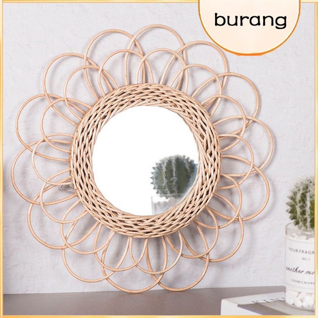 Blended Multifunctional Rattan Wall Mirror For Wide Application Simple ...