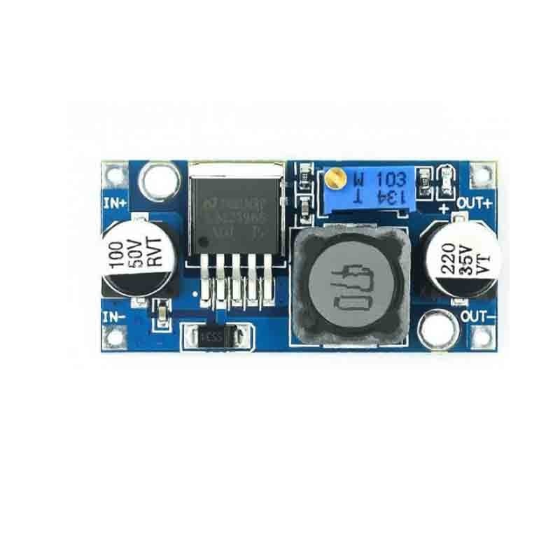 LM2596 DC-DC adjustable step-down module with digital display voltmeter ...