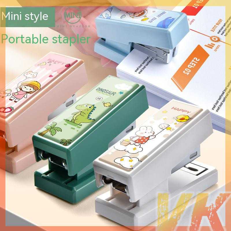 Mini Stapler Set with Staples Cute Cartoon Design Multifunction Paper ...