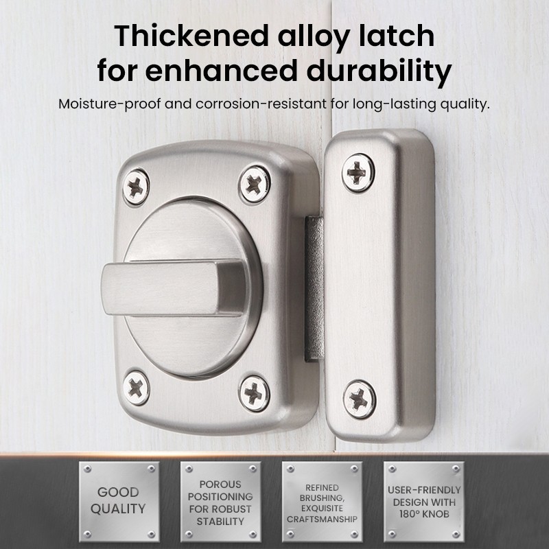 Universal Door Lock Twist Lock Heavy Duty Bolt Lock Slide Latch ...