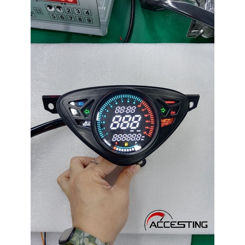 NEW LCD Motorcycle Bike Meter LED Speedometer Digital Odometer for Mio ...