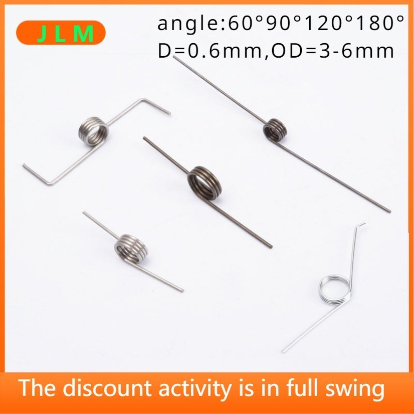 (JLMQ6)steel spiral wire diameter 0.6mm V-shaped spring torsion spring ...