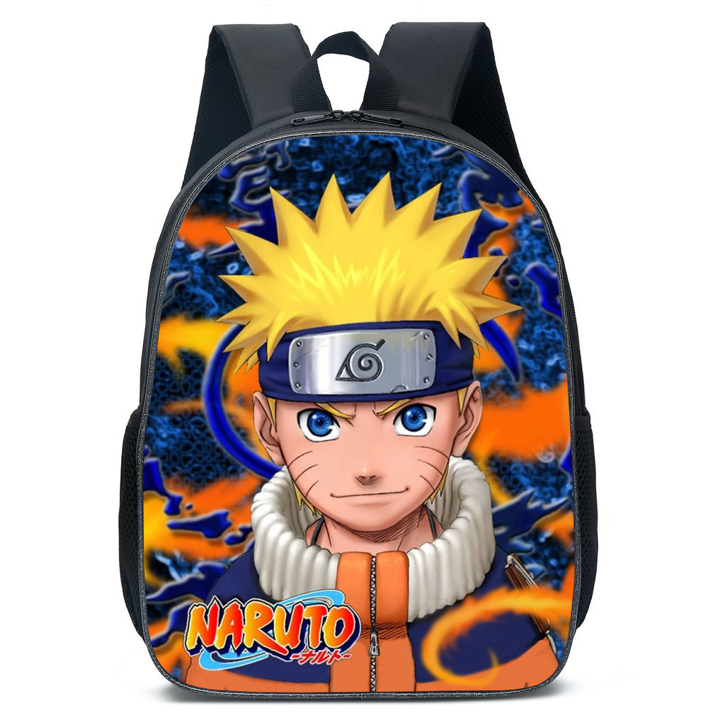Naruto Japanese Anime Uzumaki Kids Backpack Printed Boys Uchiha Sasuke ...