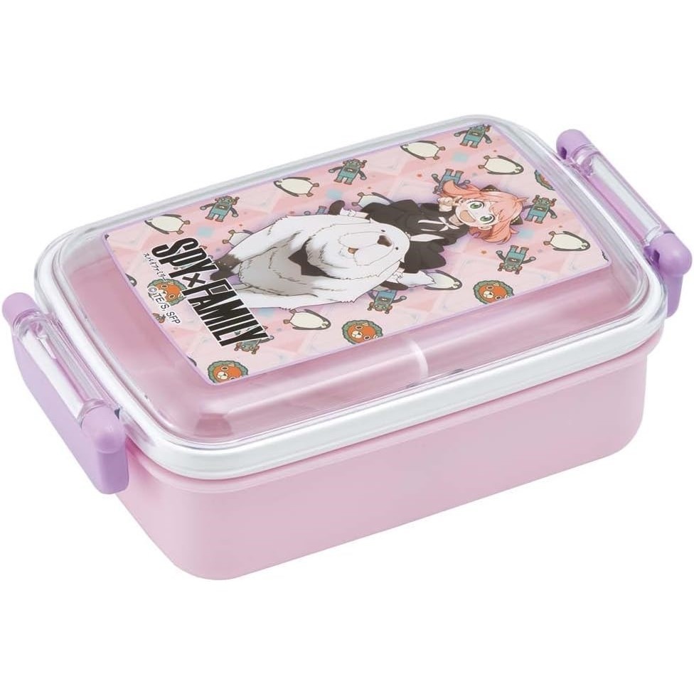 (Skater) Children's Lunch Box 1 Tier 450ml Spy Family Anya & Bond Antibacterial for Children ...