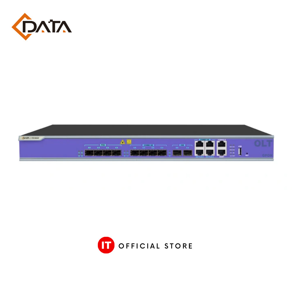 CDATA OLT FD1604S-B1 - 4PON GPON, Dual AC Power Supply, w/ (4) GPON C++++ 9dBm SFP Modules C ...