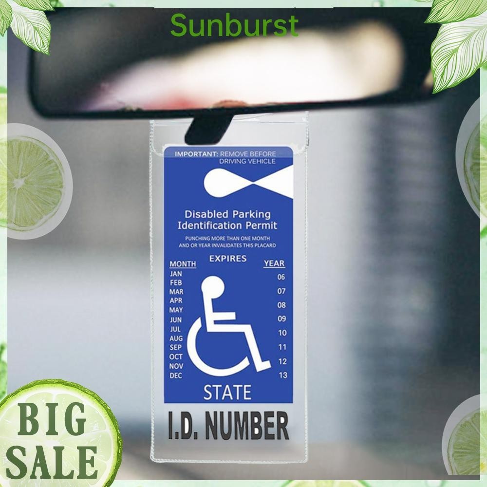 Handicap Parking Placard Holder Disabled Parking Permit Placard ...