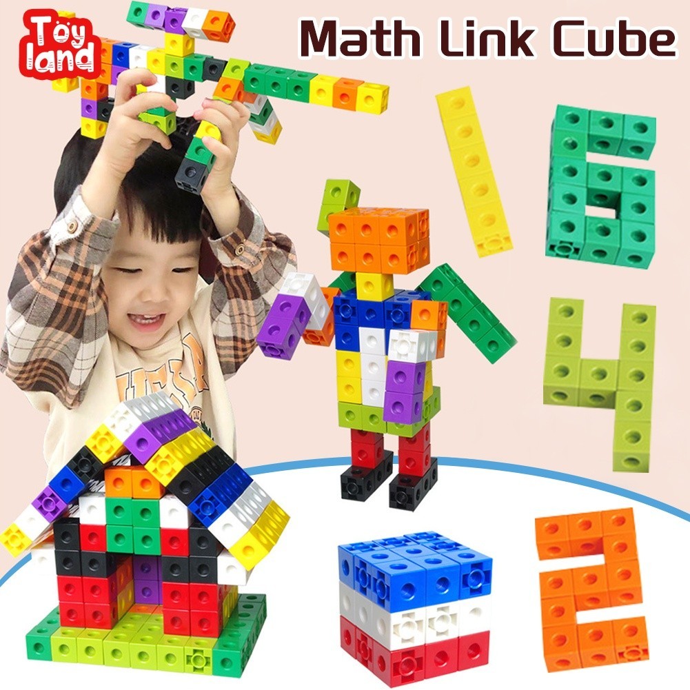 100pcs/bag 2cm Math Linking Cubes Blocks Snap Cubes Link Cubes ...