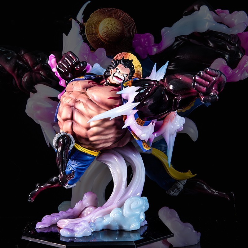 Syb6 One Piece GK Combat Form Four-speed Bounce Luffy Scene Statue ...