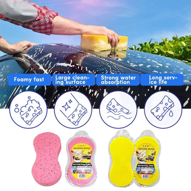 Cleaning Sponge Sponge for Car Cleaning Multi-Purpose Waxing Wiping Car ...