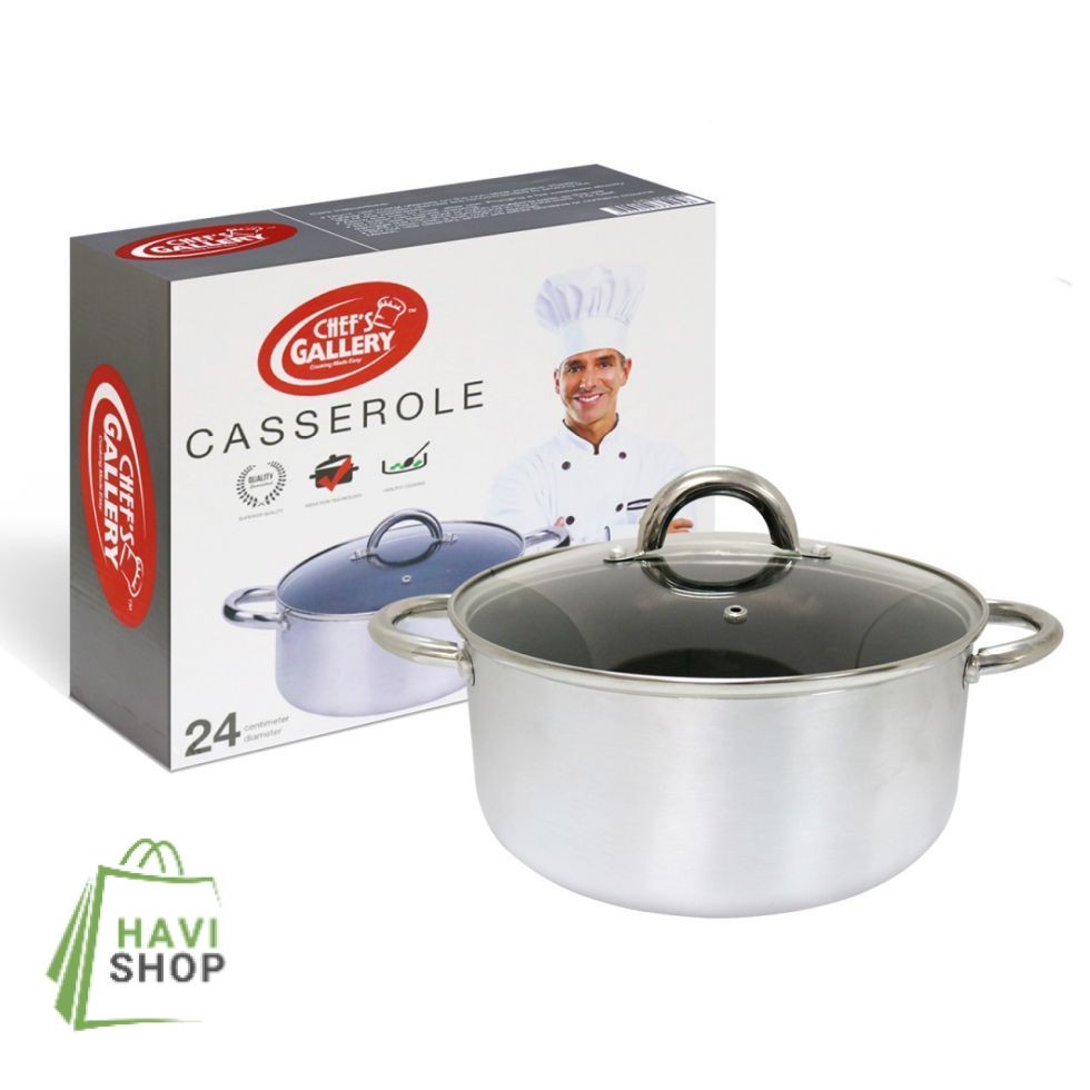 HAVI SHOP Chefs Gallery Non stick Casserole 20cm | Shopee Philippines
