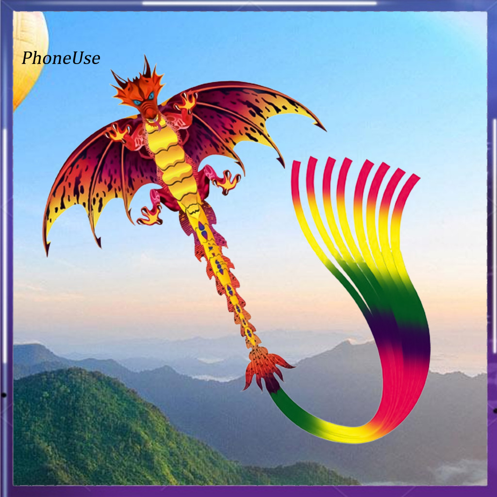 PhoneUse Kite Dragon Fly Multicolor Easy to Fly Laser Engraving ...