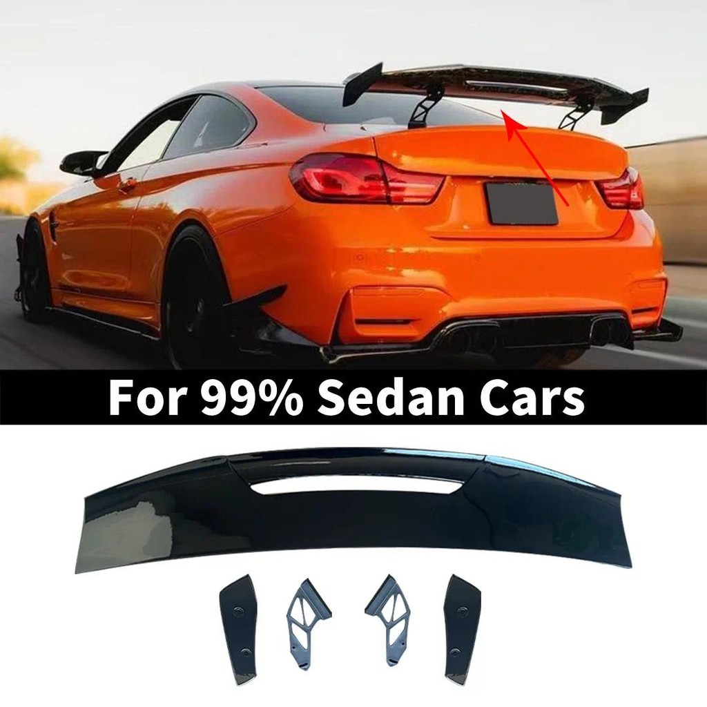 Universal Sedan Roof MAD Rear Trunk Racing Sport Spoiler Wing Splitter ...